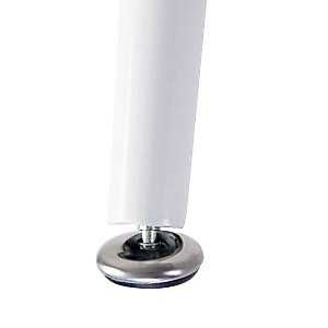 soges Mid Century Desk with Drawers, 3-Drawer Writing Study Desk, 43.3 inches Home Office Computer Desk for Small Space, Multifunctional Vanity Table Desk, White