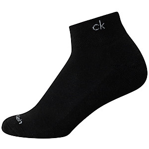 Calvin Klein Women's Quarter Socks - 12 Pack Cushioned Athletic Ankle Socks for Women - Women's Sports Socks (Size: 4-10), Size 4-10, Black