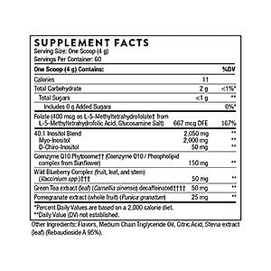 Thorne Ovarian Care - Women's Health - Inositol, CoQ10, Folate, and Polyphenols - Promote Healthy Ovarian Function and Reproductive Health - Mixed Berry - 8.32 Oz - 60 Servings