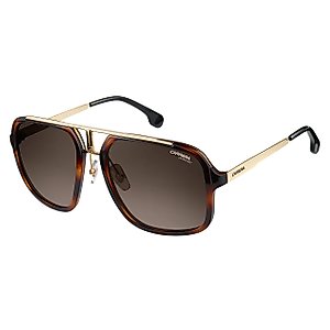 Carrera mens Carrera 1004/S Sunglasses, Havana Gold/Brown Gradient, 57mm 20mm US