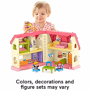 Fisher-Price Little People Surprise & Sounds Home [Amazon Exclusive] & Little People Community Heroes, Figure Set Featuring 5 Character Figures for Toddlers and Preschool Kids Ages 1 to 5 Years