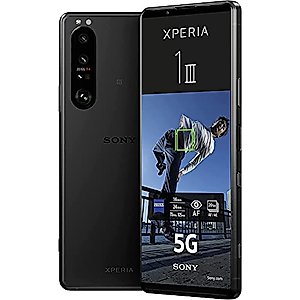 Sony Xperia 1 III XQ-BC72 5G Dual 512GB 12GB RAM Factory Unlocked (GSM Only | No CDMA - not Compatible with Verizon/Sprint) International Version – Frosted Black