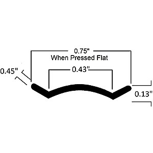 Automotive Authority Black Vinyl 3/4" Insert Molding Trim Screw Cover RV Camper Travel Trailer (Black, 100 ft)