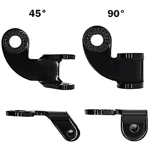 Thinvik 12.2MM Steel Hitch for Burley Trailer, Baby Bike Trailers Replace Attachment- Kids Burley Bee Bike Trailer Hitch Coupler Attachment - Children Trailers Adapter Replacement Connector(45°)