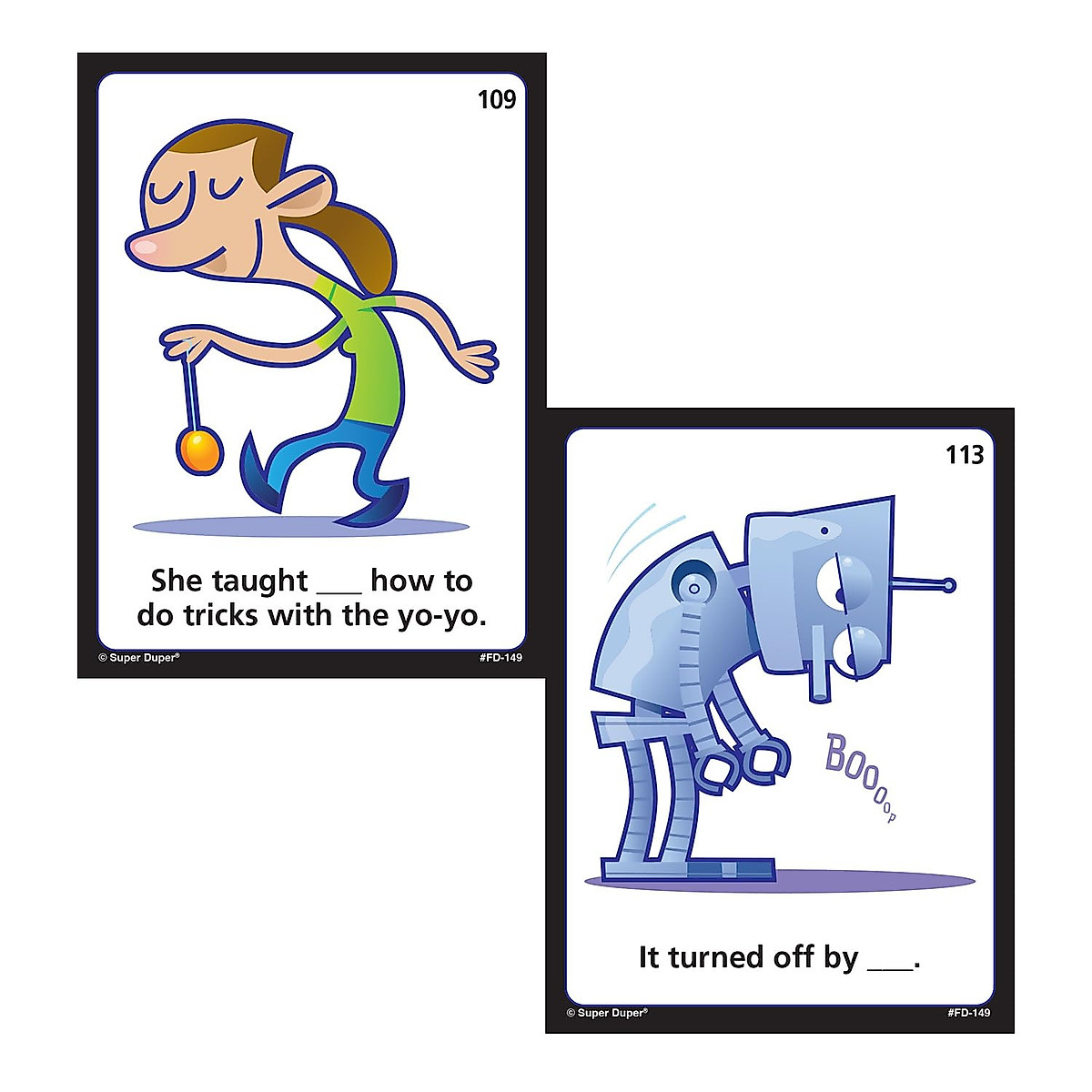 Super Duper Publications | 120 Pronoun Fill-in Sentence Fun Deck Flash Cards | Educational Learning Resource for Children