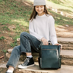 Freshly Picked Mini Minimal Diaper Bag Backpack, Onyx Black