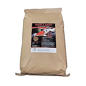 HALF OFF PONDS Show and Grow Koi and Goldfish Color Enhancing and Protein Food 50 lb Bag - KOISG-050