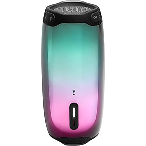 JBL Pulse 4 Waterproof Portable Bluetooth Speaker with 360 Color LED and Deluxe Hardshell Travel Case (Black)