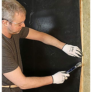 Mass Loaded Vinyl MLV Barrier 4' x 25' 1 LB One Pound 100 Square Foot Roll Soundproofing Acoustic Barrier