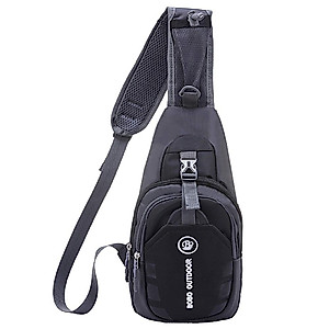 Hwayslon Sling Backpack, Shoulder Chest Crossbody Bag Small Daypack for Outdoor Hiking Men & Women (green)