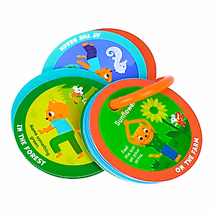 MOLLYBEE KIDS Preschool Yoga Cards for Kids, Set of 40 Poses and Activities, Beginner Yoga for Kids, Gifts for Ages 3+