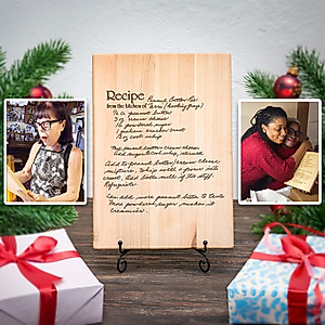 Recipe Cutting Board, Mom and Grandma Personalized Handwritten Recipe Engraved, Personalized Recipe Cutting Board, Family Recipe keepsake, Christmas gifts Mom and Grandmother, Gifts for Mother in Law