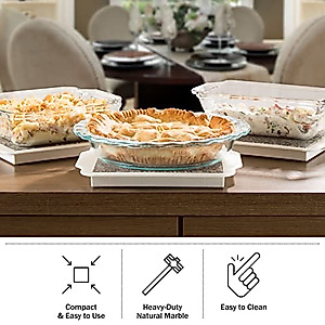 Chef Buddy White Warming Plate 9 inches x 10.25 inches x 1 inch, 9x10.25x1 (82-2005)