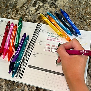 BIC Gel-ocity Quick Dry Ocean Themed Gel Pens, Medium Point (0.7mm), 16-Count Gel Pen Set, Colored Gel Pens for Note Taking and Journaling