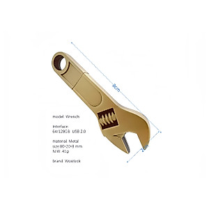 WooTeck 64GB Metal Wrench USB Flash Drive
