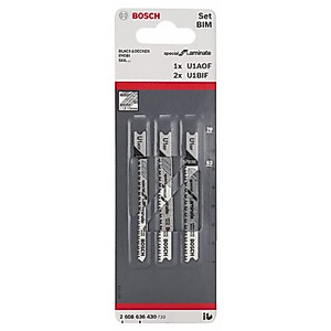 Bosch 2608636430 Jigsaw Blade-Set U 1 Bif/Aof 3 Pcs