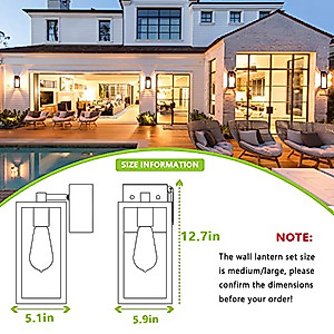 Outdoor Wall Lights with GFCI Outlet, Wall Light Fixture Porch Light Wall Lantern, Waterproof Exterior Wall Sconce, Black Wall Mounted Lighting Black for House Outside Garage, 2-Pack