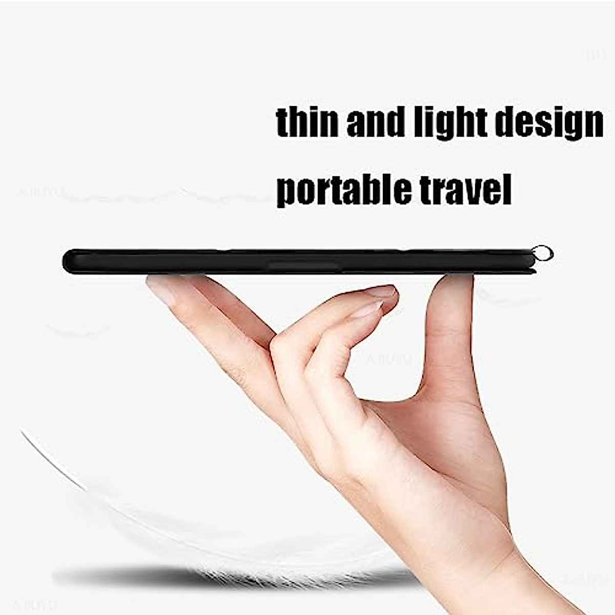 Suitable for Kindle Scribe 2022 E-Book Protective Case Shell 10.2 Inch Reader Multi-Folding Stand Protection Magnetic Belt Auto Sleep/Wake Function Solid Color,Black