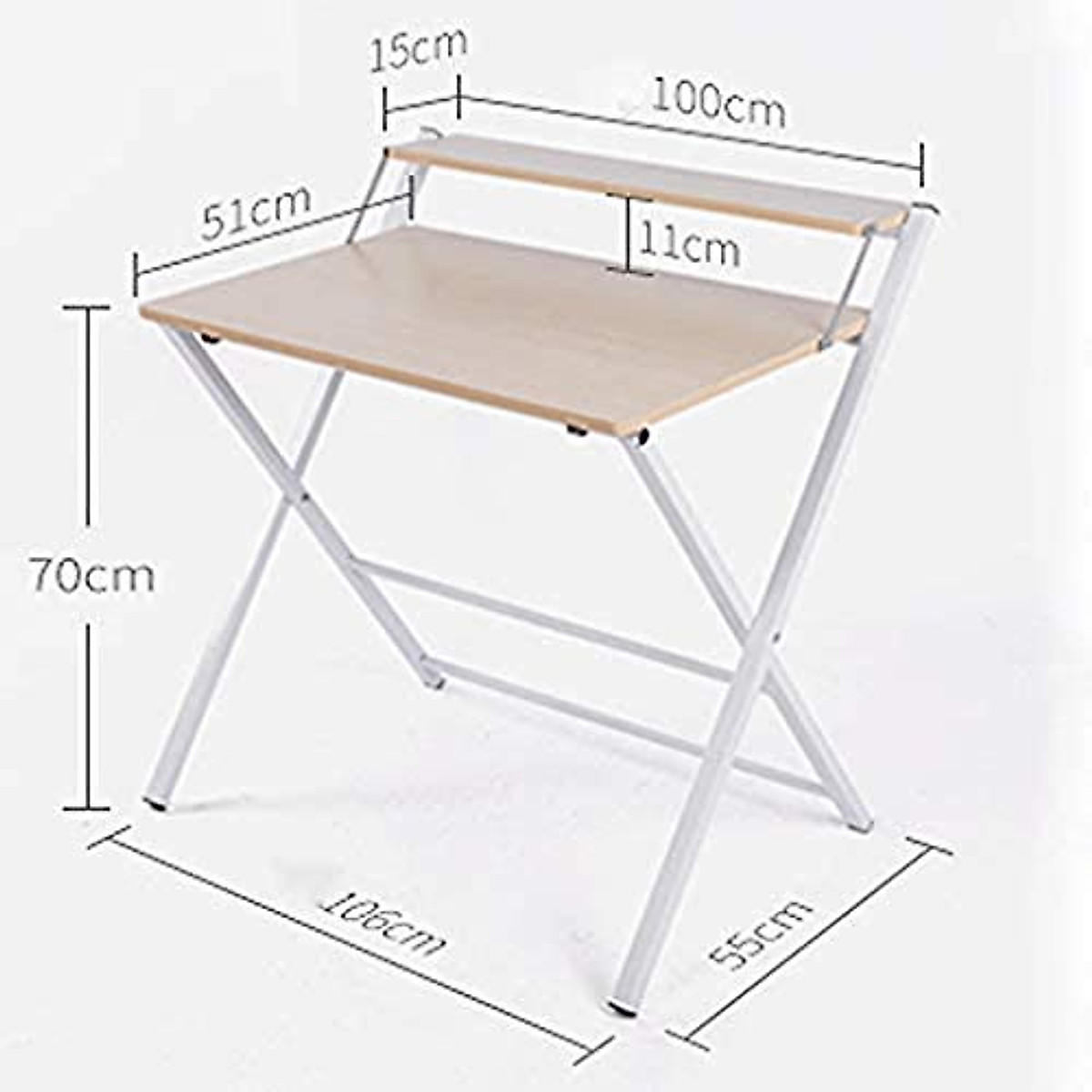 XXXDXDP Desktop Folding Table, Writing Desk Office Student Desk Home Small Table