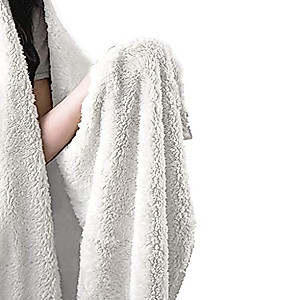 YABEME Sherpa Hooded Blanket Cloak, Novelty Custom Norse Viking Three Raven and Valknut Tattoo Pattern, Flannel Lining Super Soft Cozy Home Leisure,Adult 60 x 80 inch