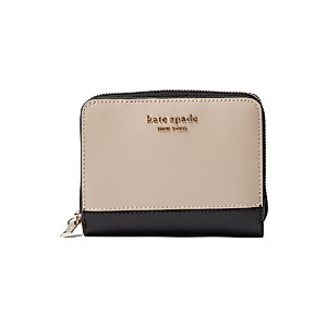 kate spade new york Spencer Small Compact Wallet Warm Beige/Black One Size