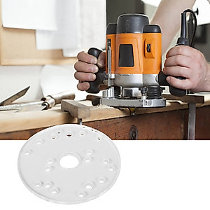Universal Router Table Base Plate Router Acrylic Base Plate with Centering Pin Screws for Bosch Makita Ryobi