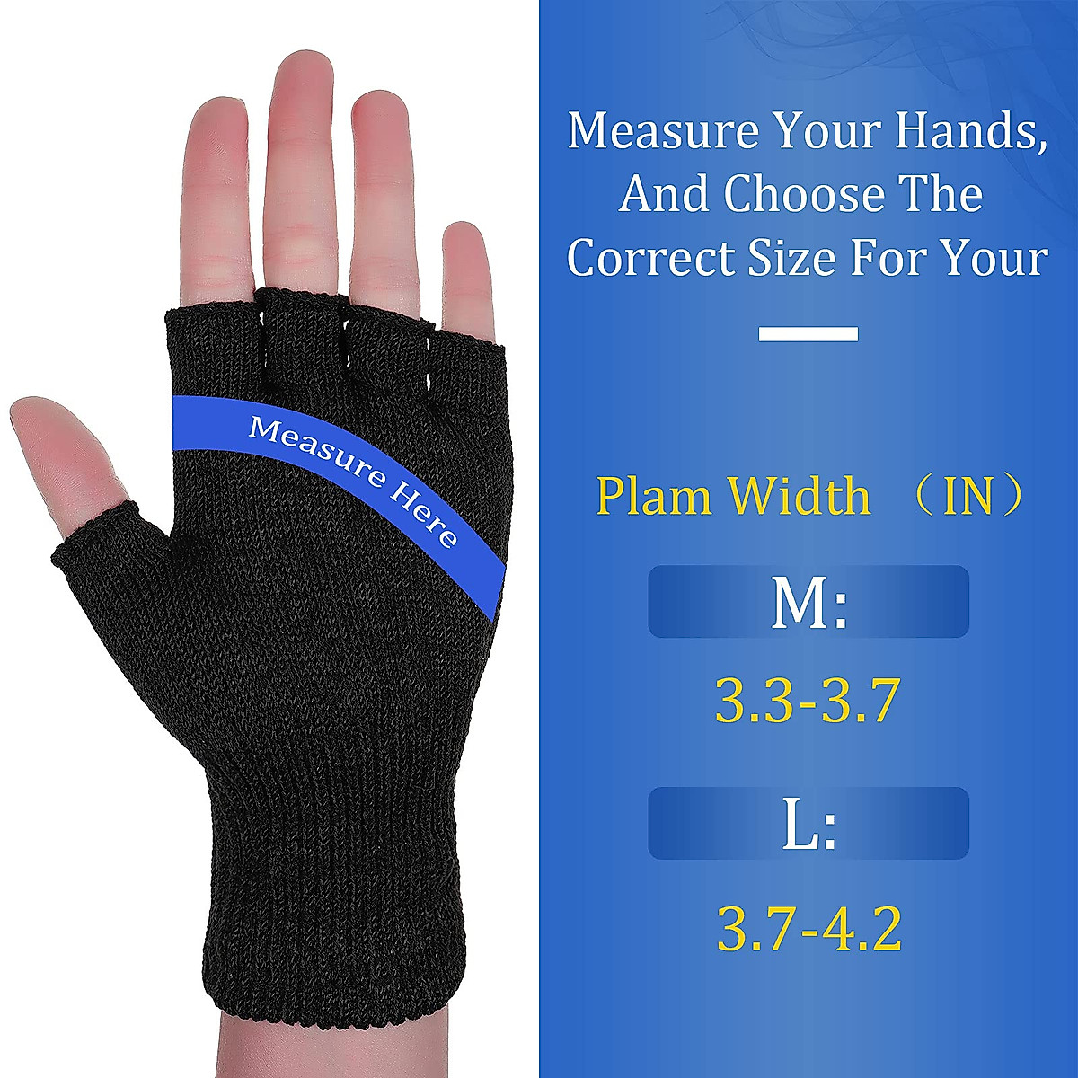 2 Pair Cut Resistant Half Finger Protection Gloves for Home Use (Grey and Black)