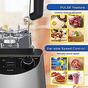 Blender Smoothie Maker, Blender 1400W with 1.8L BPA-free Tritan Container, Professional Baby Food Processor and Juicer Blender with 2 Home Modes