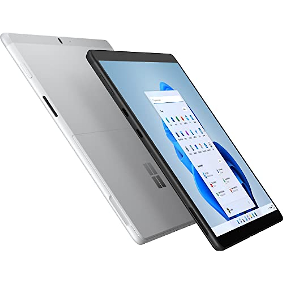 Microsoft Surface Pro X, 13" PixelSense Touchscreen Display, SQ1, 8GB Memory, 128GB Solid State Drive, Qualcomm Adreno 685 GPU, Windows 10 Pro, E5D-00001, Platinum (Renewed)