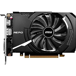 MSI Gaming GeForce GTX 1630 4GB GDRR6 64-Bit HDMI/DP/DVI Single Fan OC ITX Graphics Card (GTX 1630 AERO ITX 4G OC)