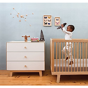 OEUF Merlin 3 Dresser with Sparrow Base in White