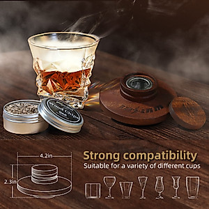 Cocktail Smoker Kit, Whiskey and Bourbon Drink Smoker Kit, Four Kinds of Wood Chips for Old Fashioned Smoker kit, Cocktail Smoker kit with Torch（Stainless Steel）. Gifts for Your Friends, Husband, Dad.