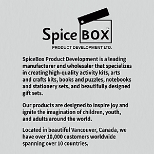 SpiceBox Complete Drawing Set, How to Draw Book with Sketching Supplies and Wooden Drawing Figure, Arts and Crafts Hobby Kits for Adults