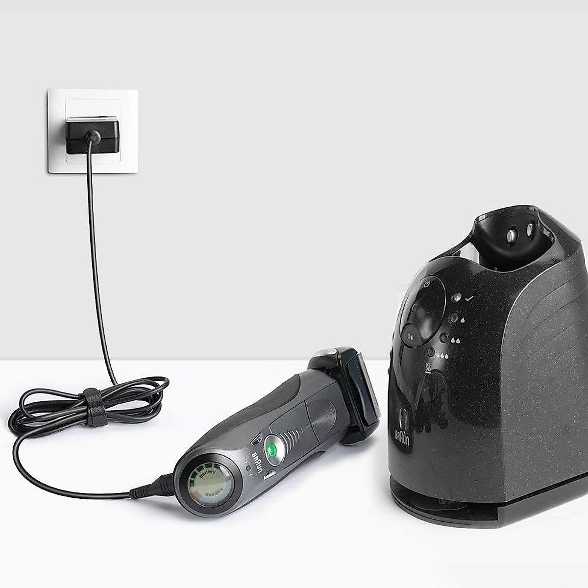 KFD AC Adapter Power Supply for Braun Shaver Charger Series 7 9 3 5 1 Electric-Razor-Shaver 350cc-4 390cc 3040s 760cc 790cc 790cc-4 740s 720s-4 190s 340s 370 720 5190cc 5210 7865cc 9090cc 9093 9095cc