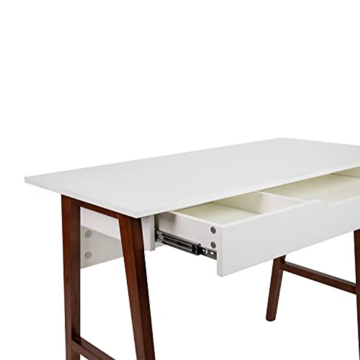 Flash Furniture Computer Desk - White Home Office Desk with Storage Drawer - 42" Long Writing Desk for Bedroom