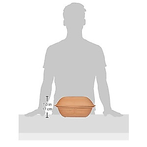 Römertopf Clay Roaster | Modern Look | Non-Stick Dutch Oven | Healthy Clay Pot Cooking | Clay Baker | Versatile Cooking Vessel - 3.2 qt (3 liters) For up to 4 People