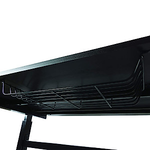 Height Adjustable Standing Desk Large 46 x 30 Inches Sit Stand Up Desk Home Office Computer Desk Memory Preset with T-Shaped Metal Bracket, Black