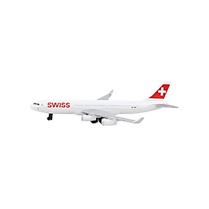 Daron Toy Airplane – Swiss – Die-Cast Metal Model Airplane Toy with Plastic Parts for Kids Ages 3+