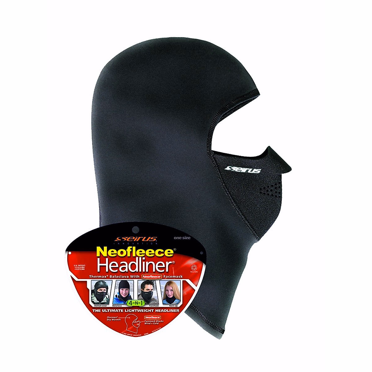 Seirus Innovation NeoFleece Headliner (Black, One Size)