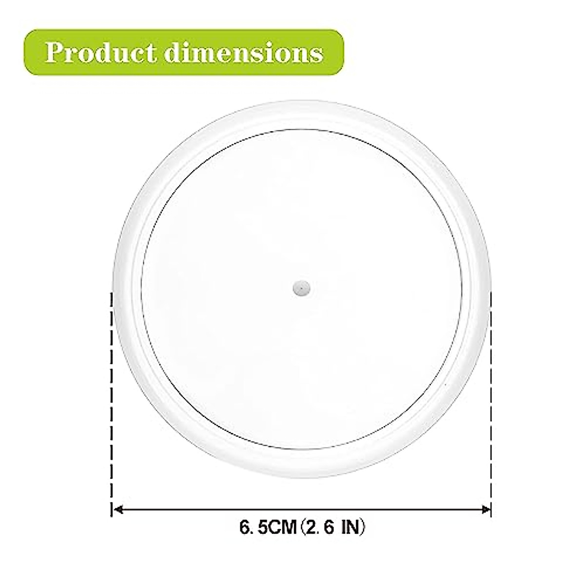 Oui Yogurt Jar Lids, 48 Pcs Oui Yogurt Jar Lids Set, Clear Plastic Jar Replacement Lids Compatible with Oui Yogurt Jars, Lids for Oui Yogurt Jars