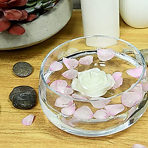 Zest Candle 12-Piece Floating Candles, 3-Inch, White Rose