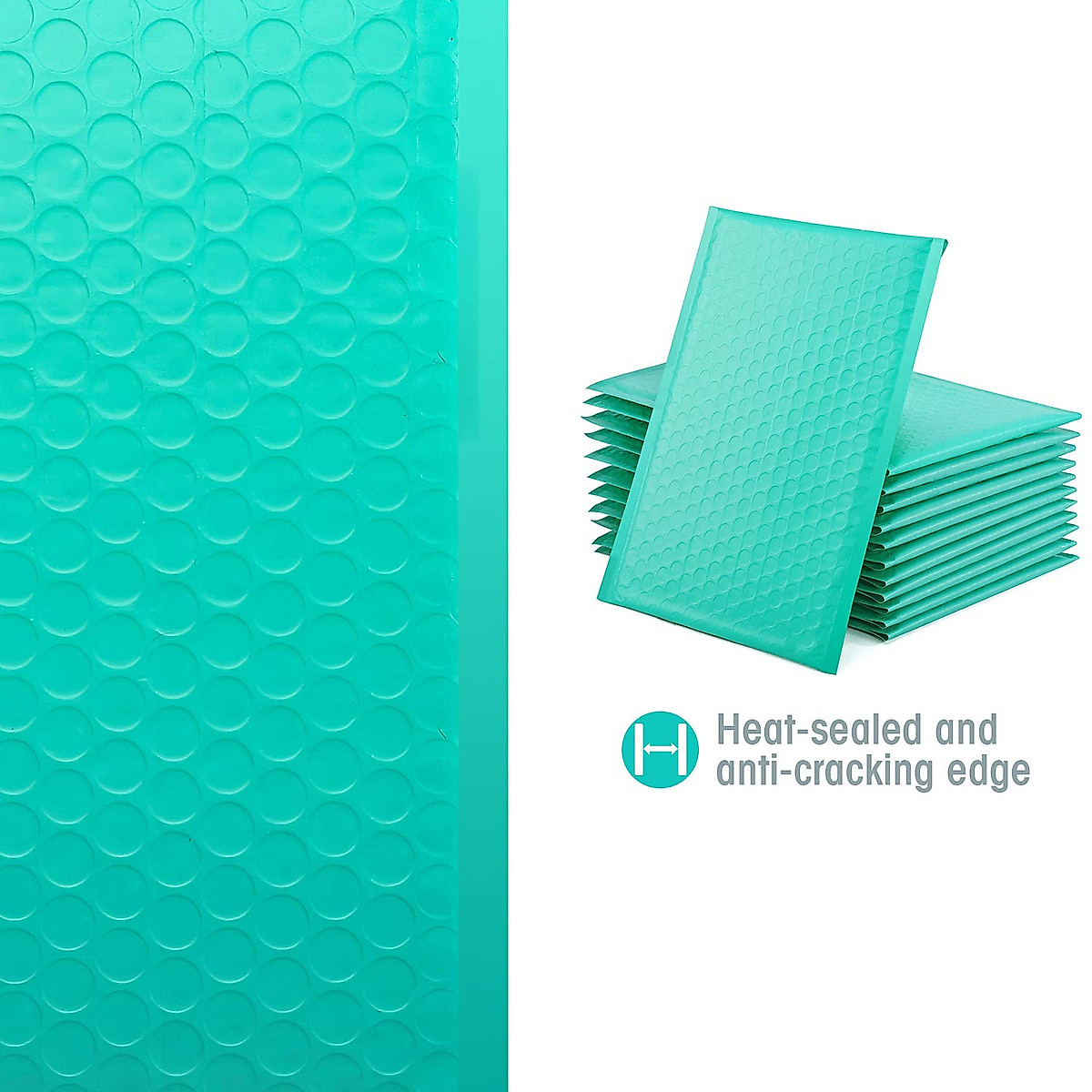 GSSUSA Bubble Mailers 6x10 Padded Envelopes 25 Pack Small Bubble Mailer Shipping Bag Bulk Pack Self Seal Bubble Envelope for Mailing, Packing Business Supplies, Teal 25-Pack