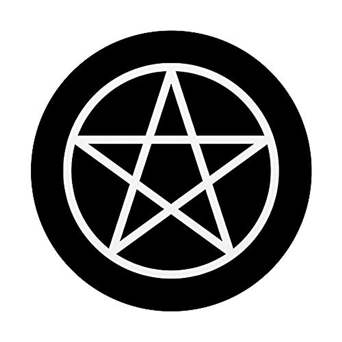 Wicca Pentagram Witch Wiccan Pentacle Black Samhain Zx PopSockets PopGrip: Swappable Grip for Phones & Tablets