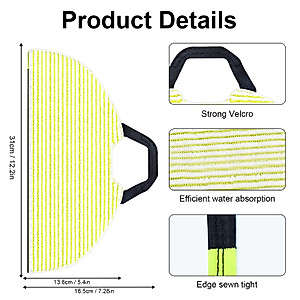 Fixbetter 6 Pcs Mop Pads for Shark RV2610WA AV2610WA RV2620WD RV2410WD AI Ultra 2- in-1 Robot Vacuum, Washable Reusable Mopping Pad Replacement Accessories