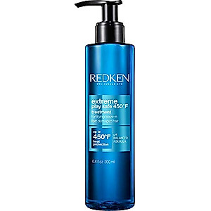 Redken Extreme Play Safe Heat Protectant Spray & Leave In Conditioner| For All Hair Types | Helps Reduce The Appearance of Split Ends | With Tourmaline | 6.8 Fl Oz