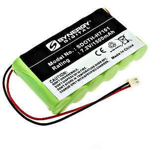 Synergy Digital Alarm System Battery, Compatible with Honeywell L7000 Lynx Touch Alarm System, (Ni-MH, 7.2V, 1500 mAh) Ultra High Capacity, Replacement for Ademco 300-03864-1 Battery