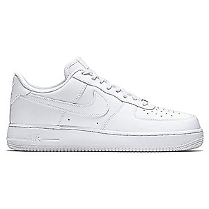 Nike Men's Air Force 1 Low Sneaker, White/White, 11