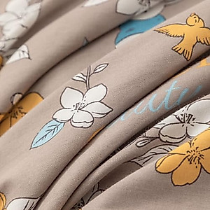 Sophni - Full Cotton 4 Pieces Bedding Sheets and Pillow Cases Sets, Modern Design, Durability, Easy to wash, Easy to use, Breathable and Comfortable (Gray1, Queen (U.S. Standard))