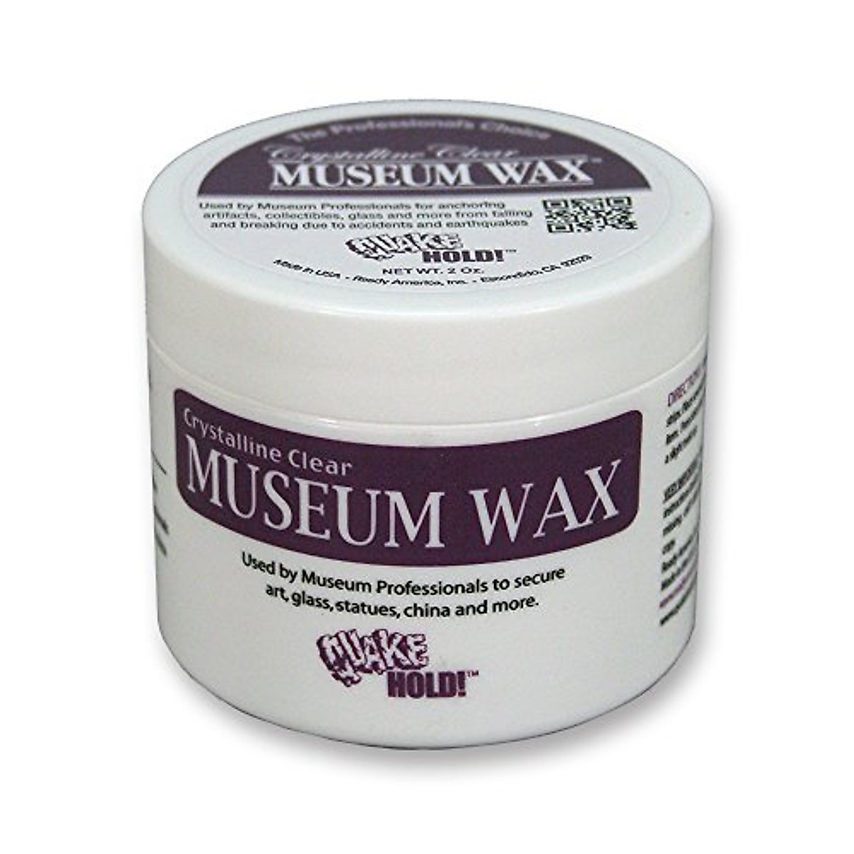 Quakehold! 66111 Museum Wax, Clear 2 Ounce & 88111 Museum Putty Neutral 2.64 Oz.