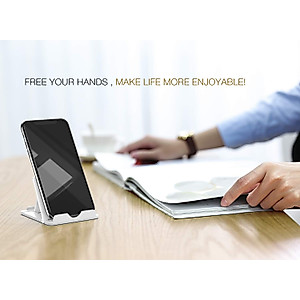 MoKo 2PCS Phone/Tablet Stand, Desktop Holder for 4-11" Device, Fit with iPhone 16/Pro/Pro Max/Plus, iPhone 15/Pro/Pro Max/Plus, iPhone 14/Pro/Pro Max/Plus, iPhone 13/Pro/Pro Max/Plus